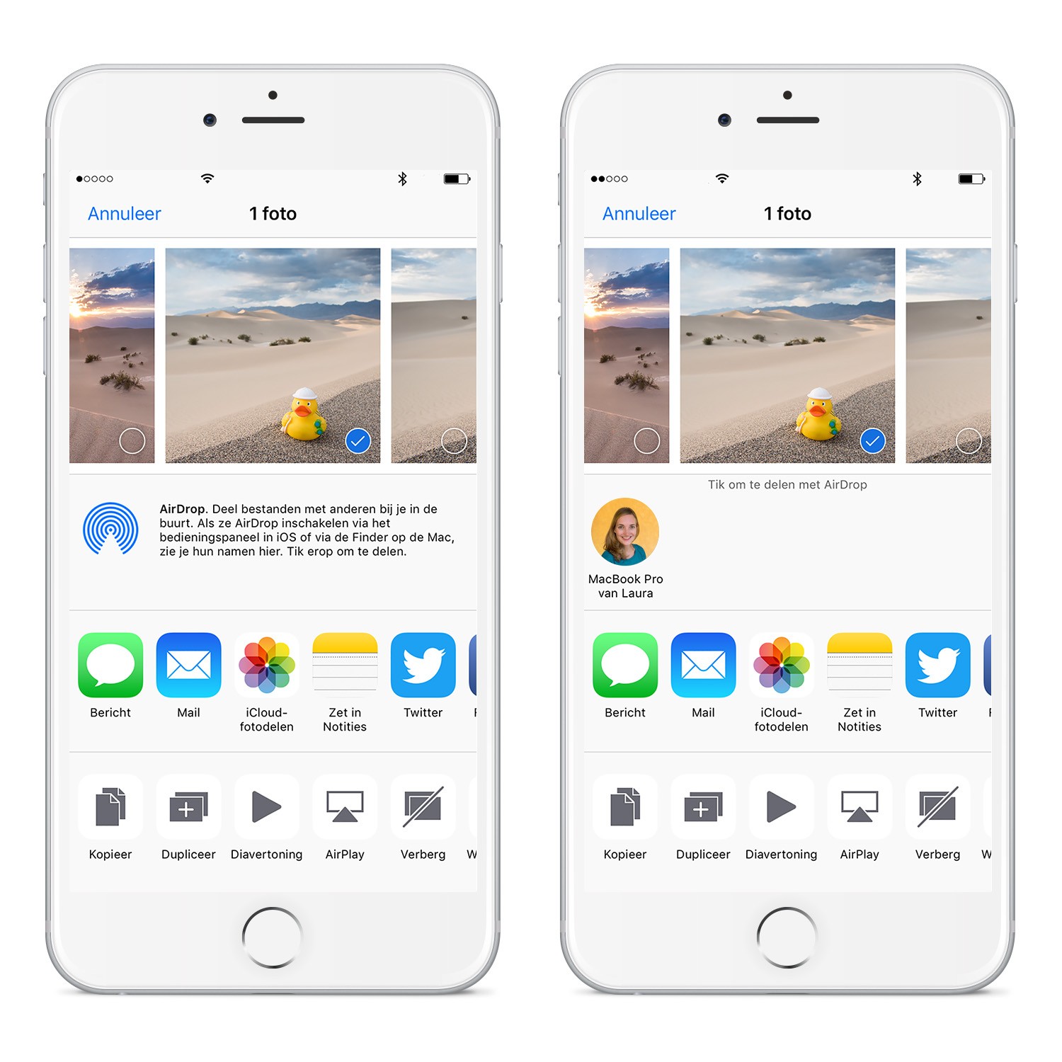 Foto's versturen met AirDrop • Vink Academy
