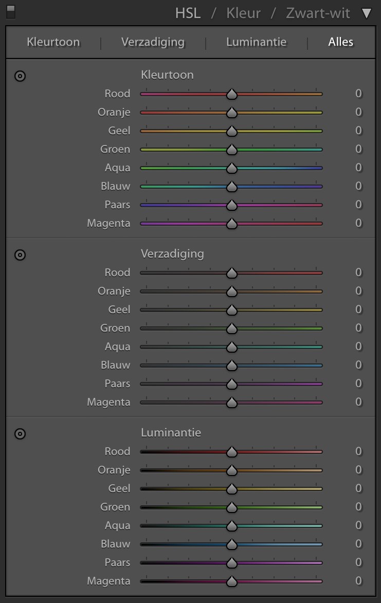 Kleuren aanpassen met HSL in Lightroom en KVL in Camera-RAW • Vink Academy